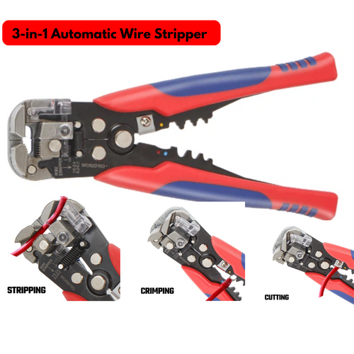 WorkPro 3-IN-1 AUTOMATIC WIRE STRIPPER | AUTO DIAGNOSTICS 254