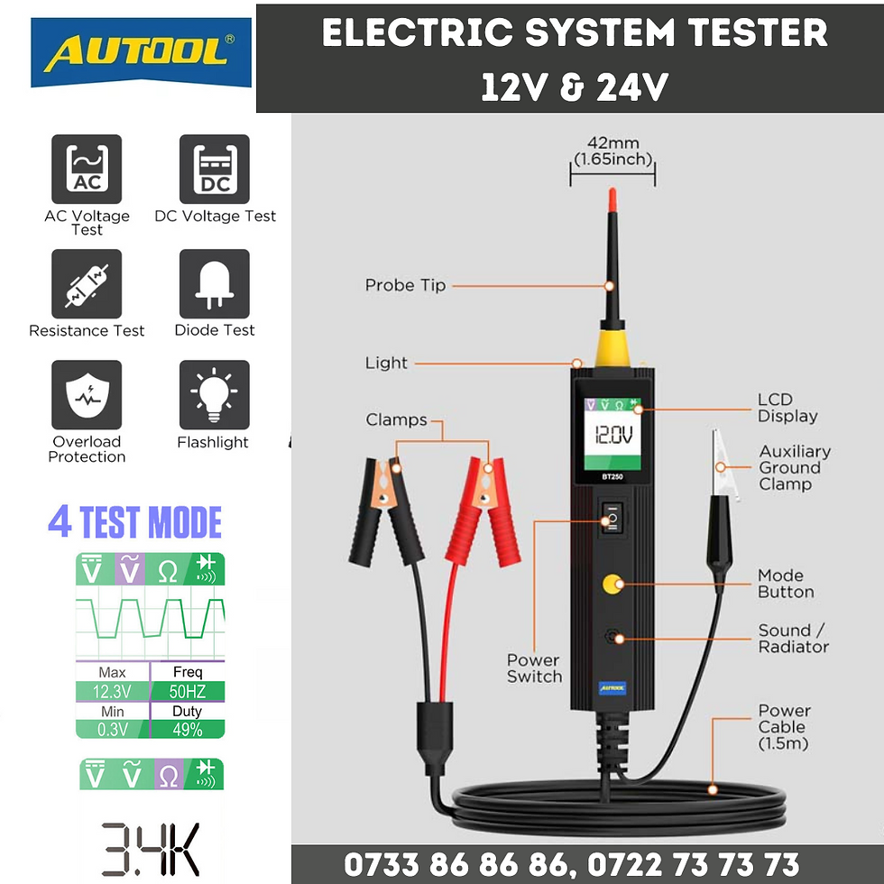Automotive Electric System Tester BT250 | AUTO DIAGNOSTICS 254
