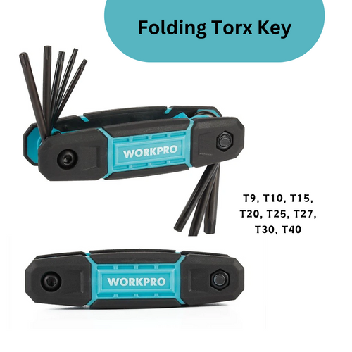 Workpro 8 Piece Folding Torx Key | AUTO DIAGNOSTICS 254