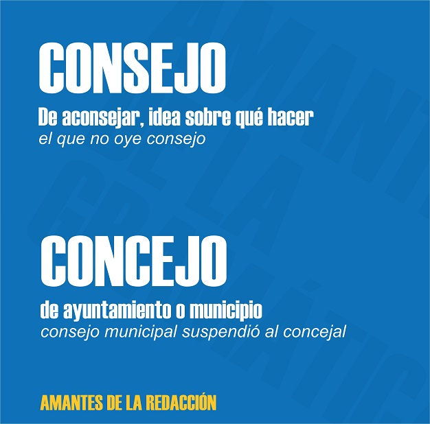 Diferencias entre consejo y concejo