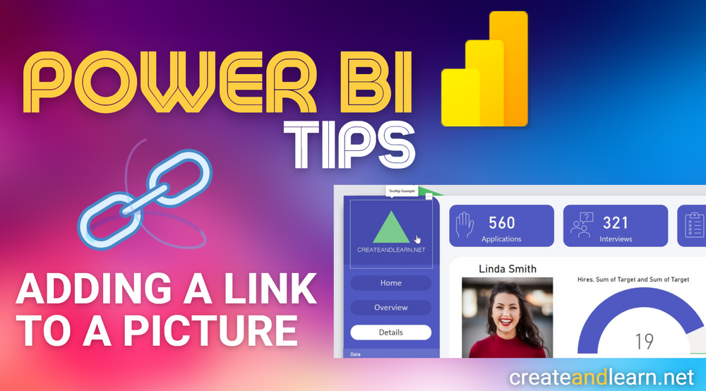 Power BI Tips - Adding a Link to a Picture