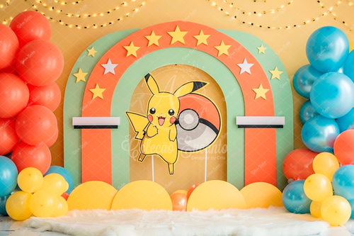 Fundo Fotográfico em Tecido - Pokemon - Encanto 3D | AC Backdrops