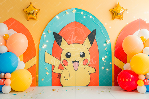 Fundo Fotográfico em Tecido - Pokemon - Encanto 3D | AC Backdrops