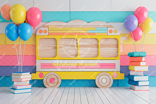 Fundo Fotográfico em Tecido - Volta as Aulas - Encanto 3D | AC Backdrops