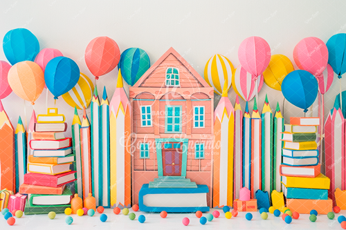 Fundo Fotográfico em Tecido - Volta as Aulas - Encanto 3D | AC Backdrops