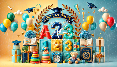 Fundo Fotográfico em Tecido - Formatura e Volta as Aulas | AC Backdrops