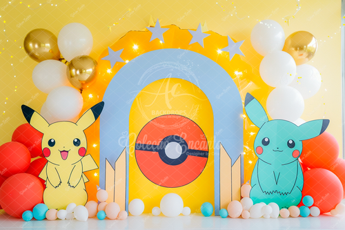 Fundo Fotográfico em Tecido - Pokemon - Encanto 3D | AC Backdrops
