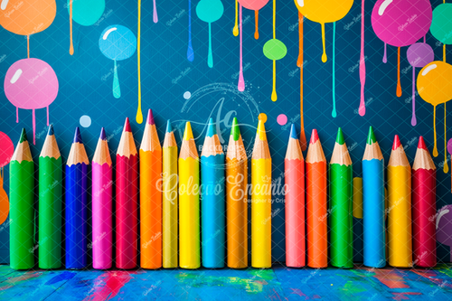 Fundo Fotográfico em Tecido - Volta as Aulas - Encanto 3D | AC Backdrops