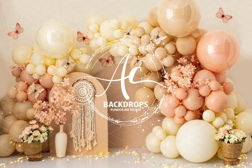 Fundo Fotográfico em Tecido - Borboletas - Geliane Brum | AC Backdrops