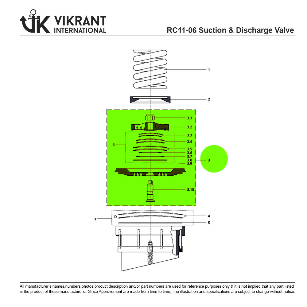 DISCHARGE VALVE Assembly 2719111 Replacement