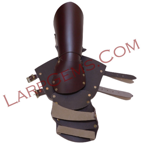Single Leather Gauntlet (Left) | LarpGems.com