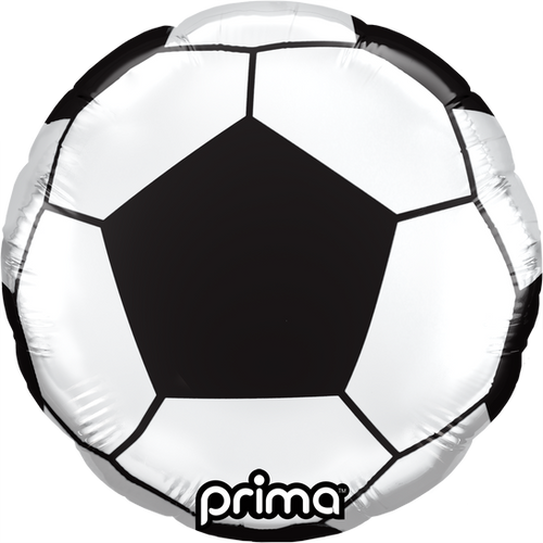 9" Round Soccer Ball | Prima Balloons