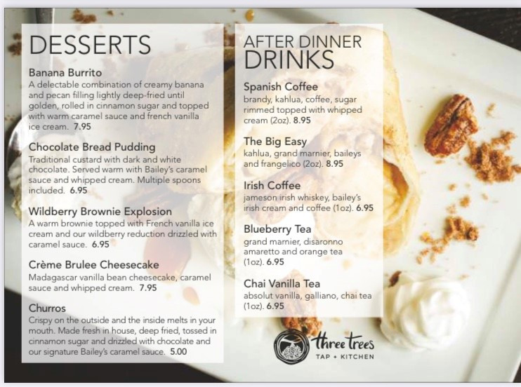 MENU | Threetrees