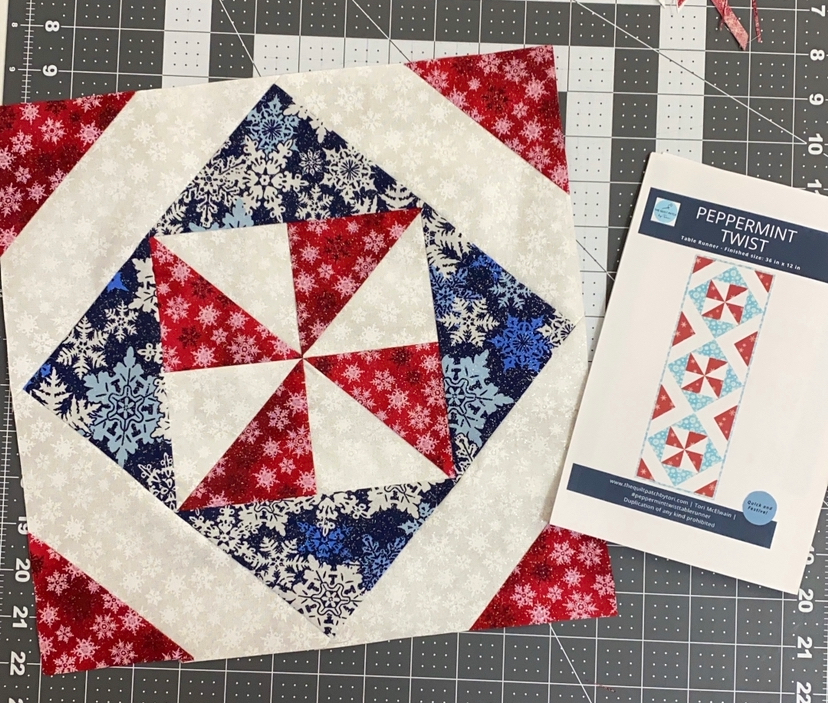 Peppermint Twist Table Runner Quilt Pattern