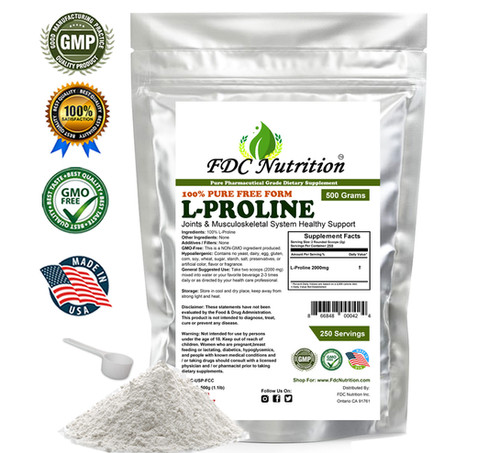 All Size L-Proline Powder USP Pharmaceutical By FDC Nutrition | FDC ...