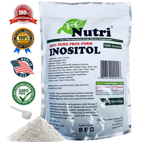 FDC NUTRITION ALL SIZE 100% PURE INOSITOL POWDER | FDC NUTRITION INC