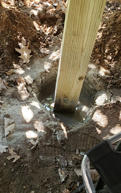 6X6 Treated Post Pier through my deck... - Observatories - Cloudy Nights