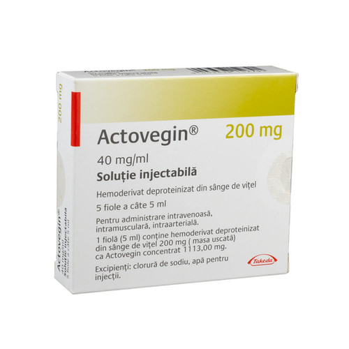 Buy ACTOVEGIN 200mg 5 Injections Takeda - pack of 4 boxes | GEROVITAL ...