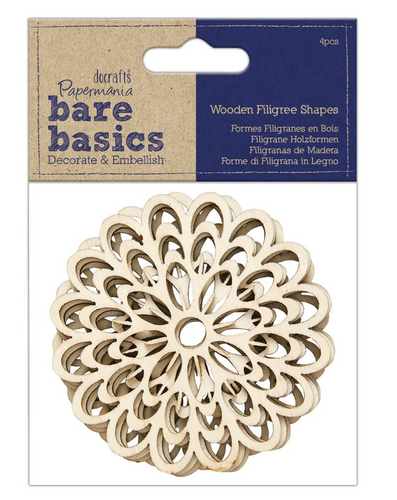Bare basics wooden filigree shape | Made To Craft