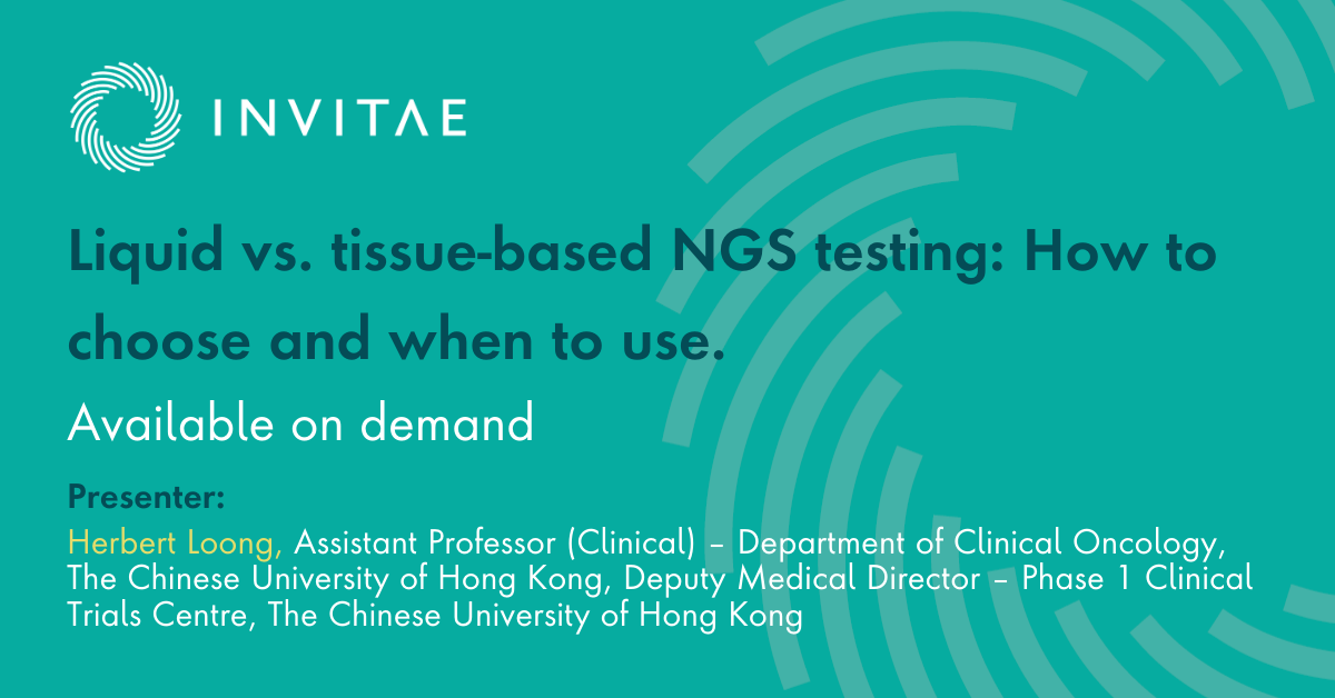 Liquid vs. tissue-based NGS testing: How to choose and when to use ...