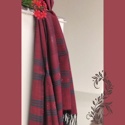 Tangaliya Stole - Sparkling Diamonds | Kaanchi Crafts