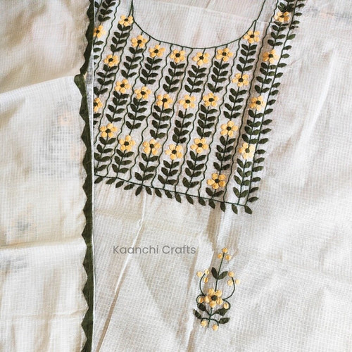Greenfield - Phool Patti Fabric | Kaanchi Crafts