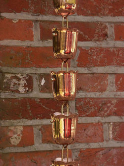 Coppa Gutta | Copper Rain Cups and Rain Chains | Botley
