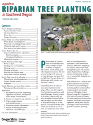 A Guide to Riparian Tree Planting in Southwest Oregon