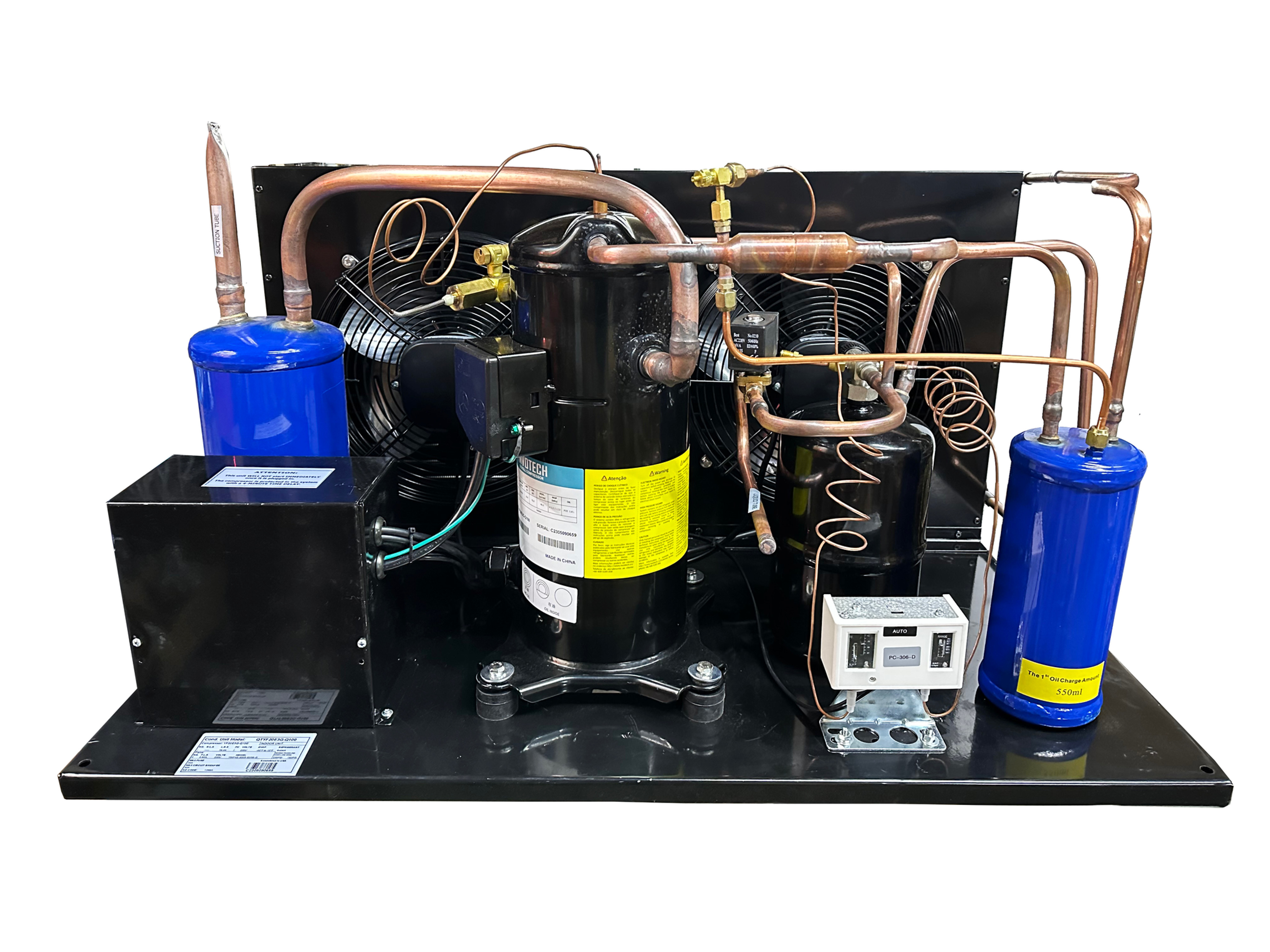 indoor-qtyf20e3g-q100-scroll-low-temp-condensing-unit-3hp-r404a-220v