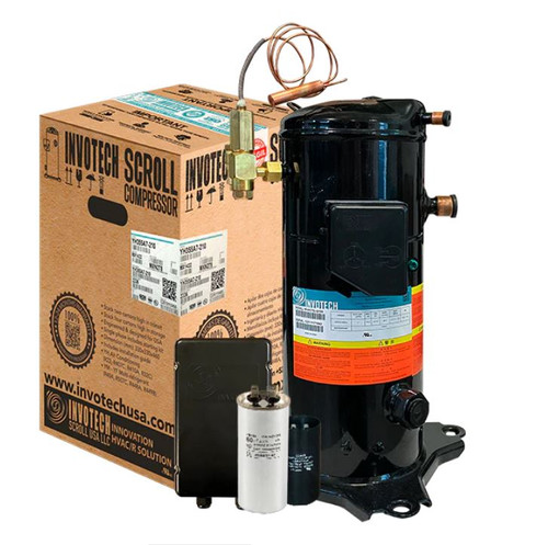 Invotech YF20E3G-Q100 3HP R404a 220V/1PH Low Temp Compressor | adhvacparts