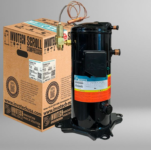 Invotech YF20E7G-Q100 3HP R404a 3PH/220V Low Temp Compressor | adhvacparts
