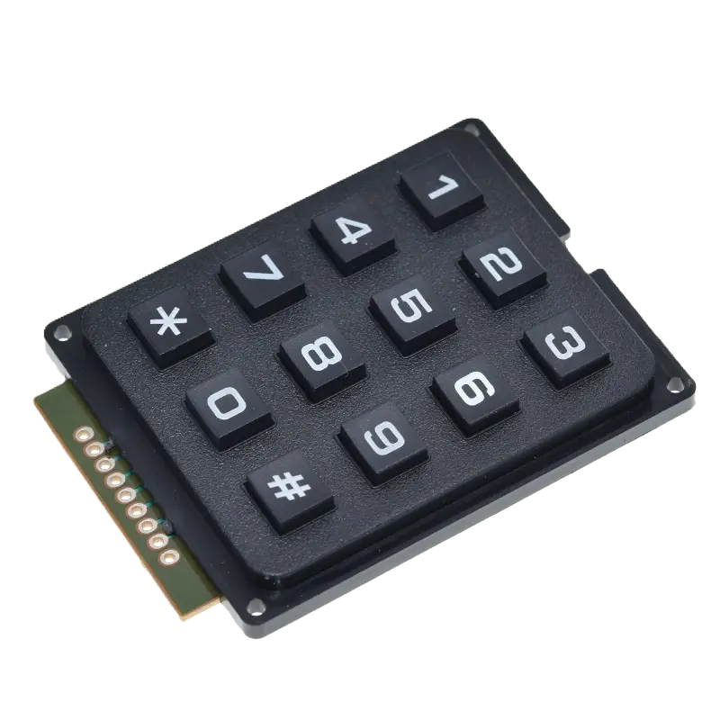 3x4 Matrix Switch Keyboard ABS Plastic Keys Telephone Style Arduino ...