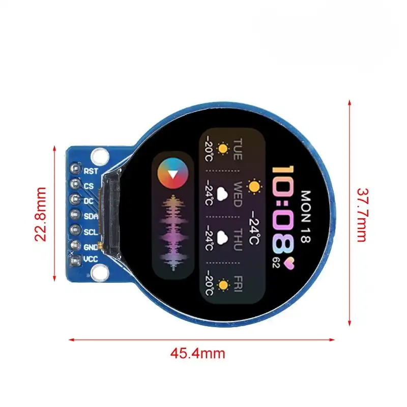 1.28 inch Round TFT LCD display module buy for Arduino RGB240*240