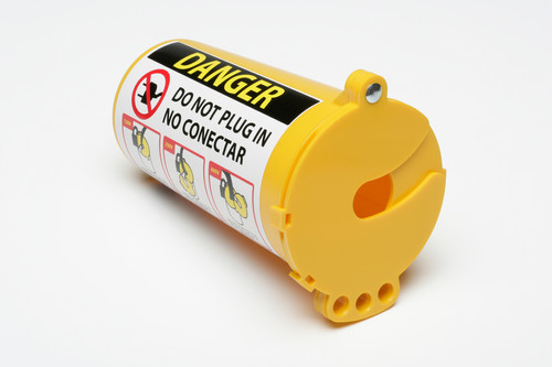 Large Plug Lockout with Label | GFL Solutions