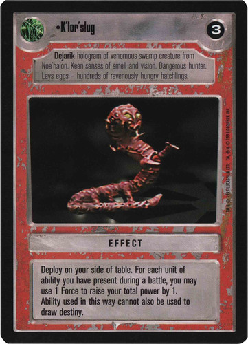K'lor'slug [White Border] | Pirate Pete CCG