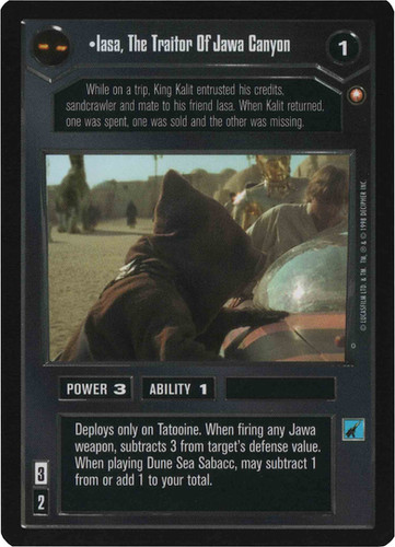 Iasa, The Traitor Of The Jawa Canyon | Pirate Pete CCG
