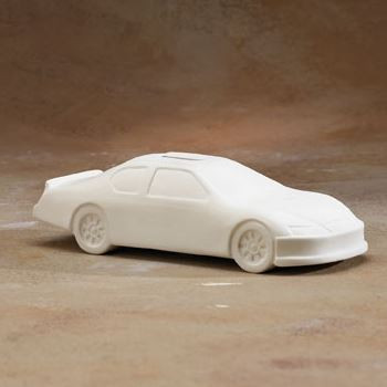 Race Car Money Bank | Crafty Monkey Pottery Painting Studio