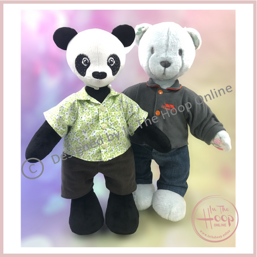 Teddy Bear Shirt and Jacket Sewing Pattern | In The Hoop Online