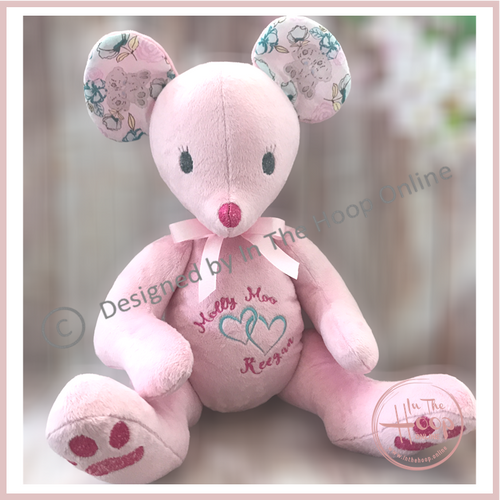 In The Hoop Mouse Teddy - 10x6 ITH Jointed Teddy | In The Hoop Online