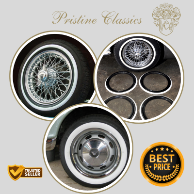 White Wall Tyre Inserts | Pristine Classics Vintage Car Garage Ireland