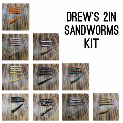 Drew's Custom Baits - Sandworms Kit | Fatherandsonfishing