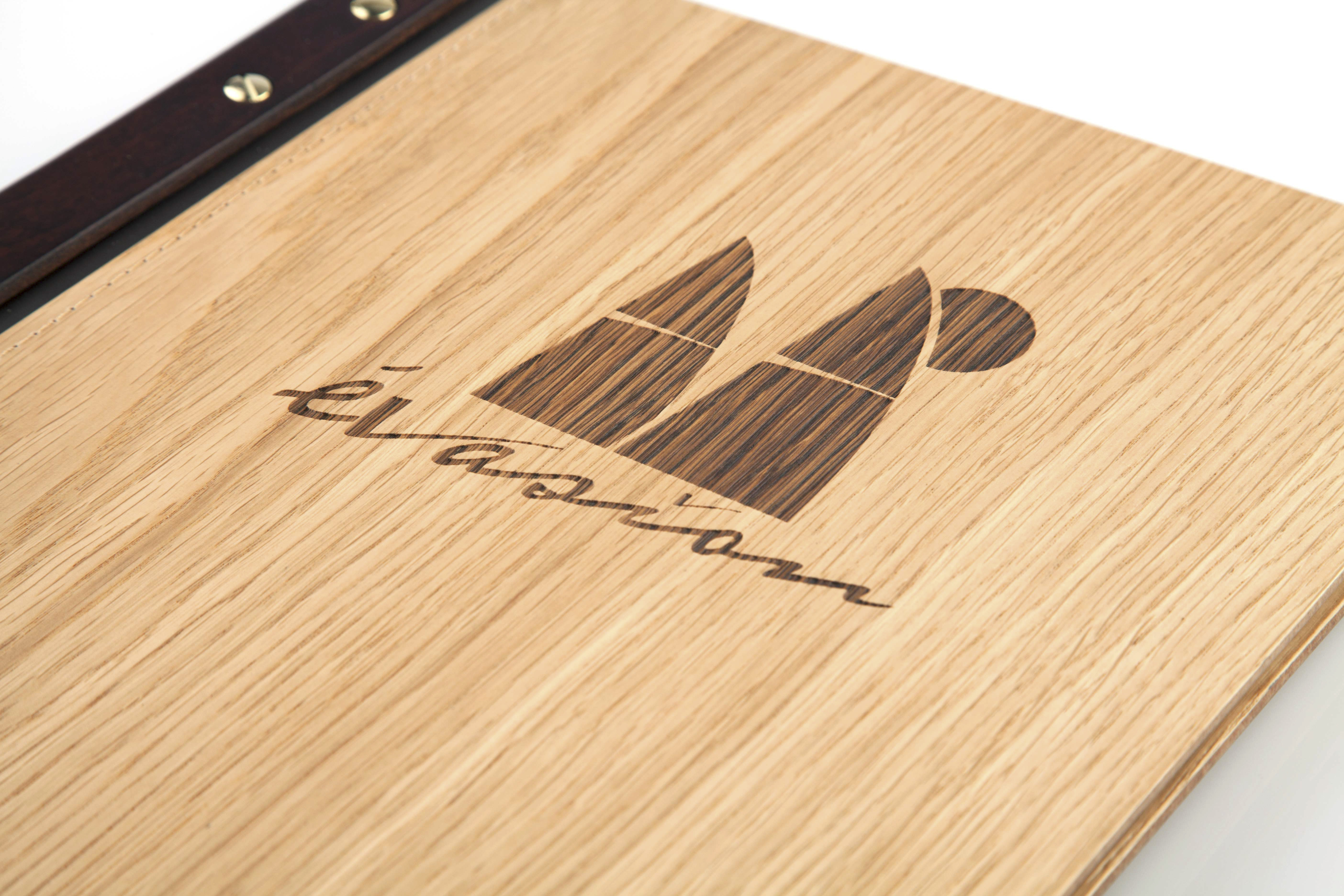 Porte-menu bois WOODY | BINÔME-MENU