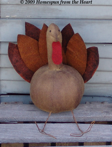 Thanksgiving Turkey sewing Pattern HFTH217 | Cindy's Homespun