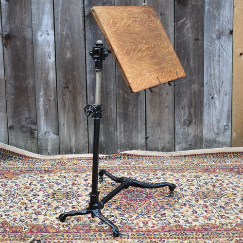 Antique John Foot Cast Iron Invalid Bed Reading Lectern Adjustable Side ...