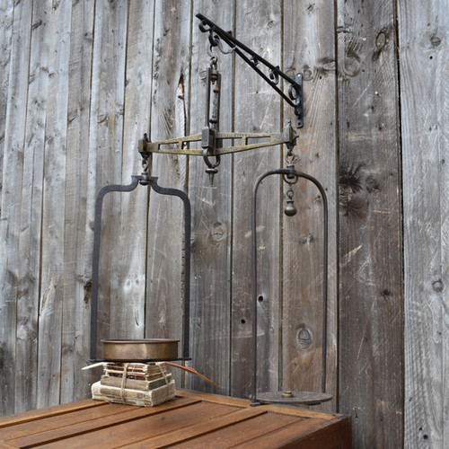 Antique Parnall and Sons Bristol Cast Iron Brass Grocery Shop Weighing ...