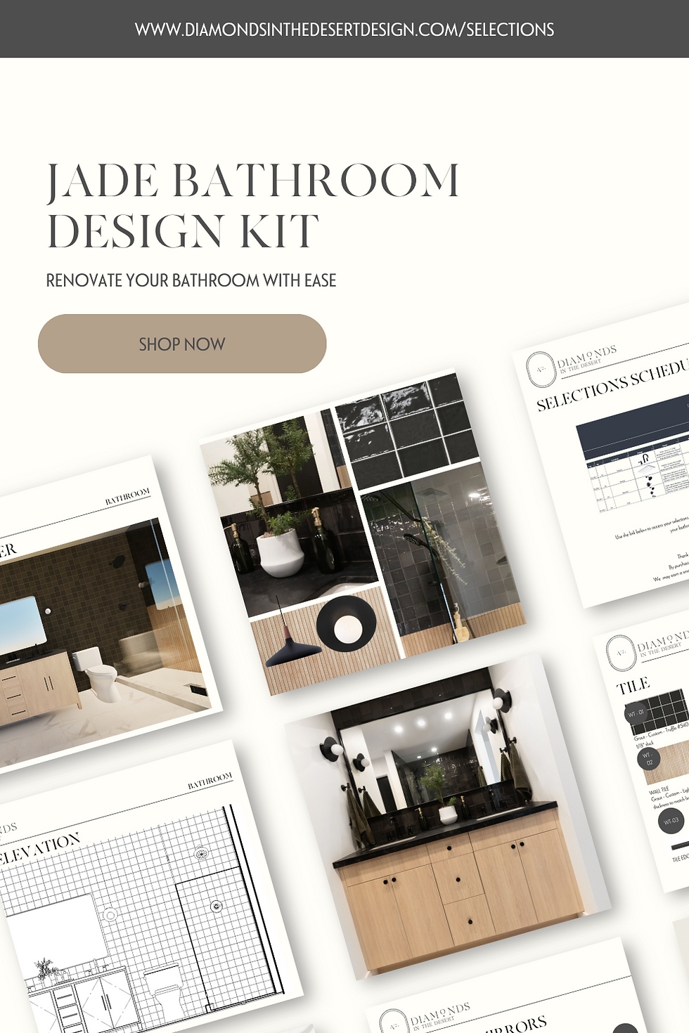 Jade Bathroom Design Kit | Selections by Diamonds in the Desert Design