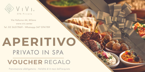Aperitivo privato in SPA - menu Green | ViVi SPA Privata