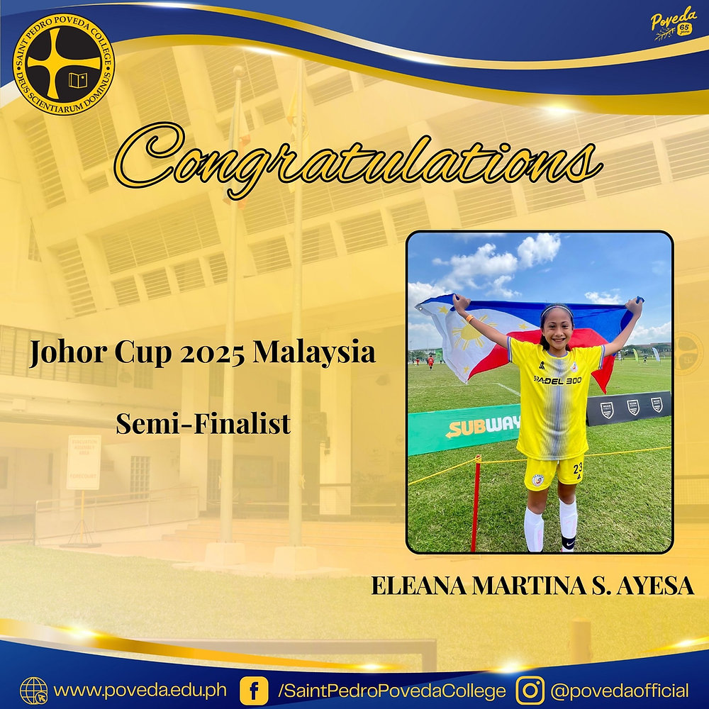 Congratulations, Eleana Martina S. Ayesa!