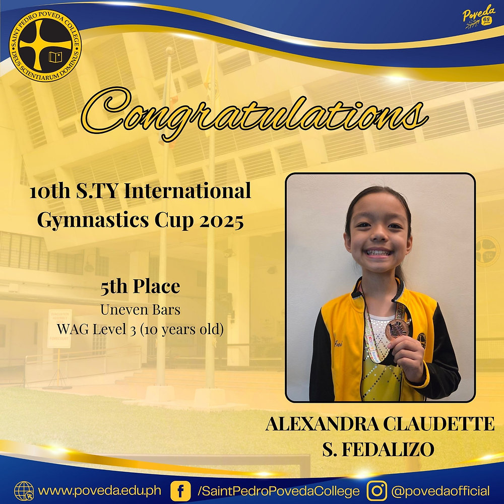 Congratulations, Alexandra Claudette S. Fedalizo!