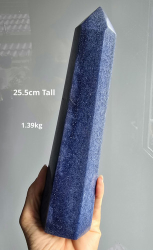 Lazulite Statement Tower 25.5cm Tall | Bee And Sparrow Crys